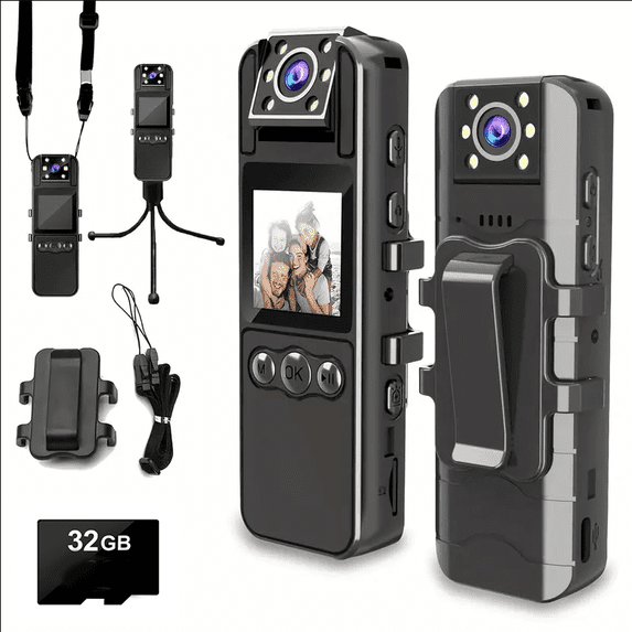 HD Video Recorder Chest Camera Chest Wear Riding Back Clip Recorder ...