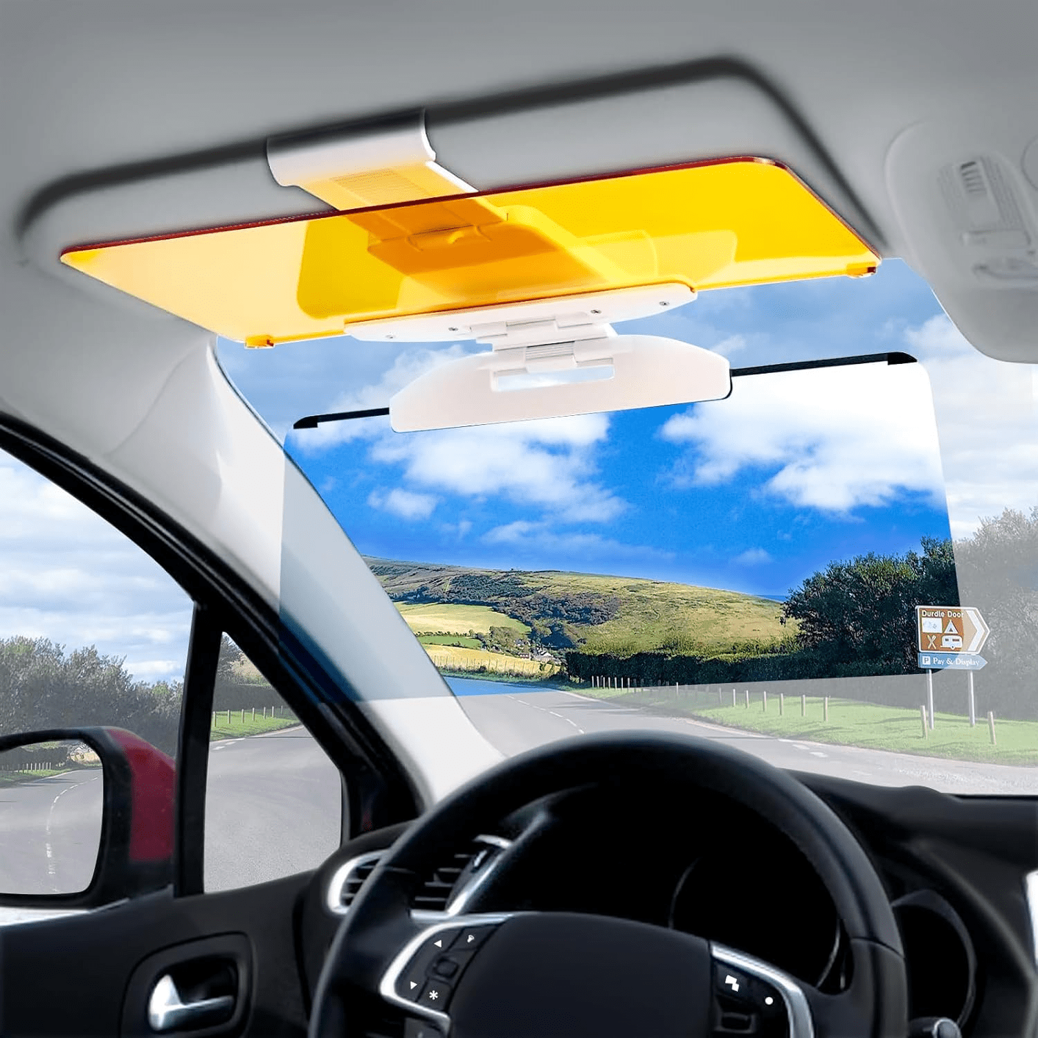 HD Visor 2 In 1 Car Sun Visor Extension Vehicle Sun Visor And Anti ...