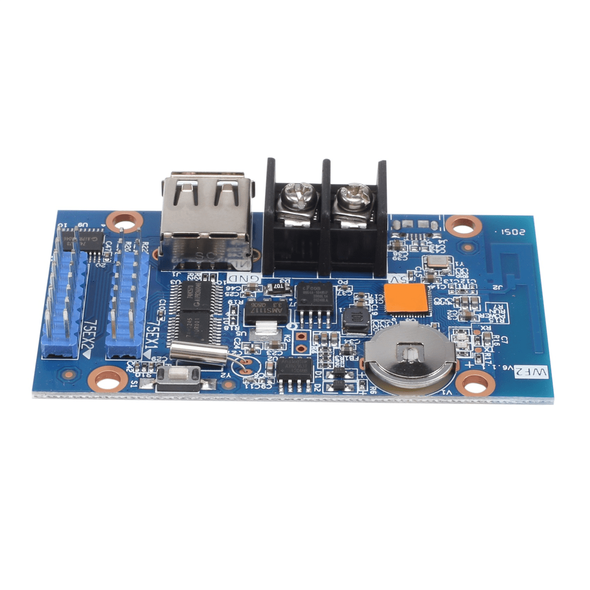HD-WF2 Asynchronous 768Wx64H Pixels 2XHUB75 RGB Seven Color Small LED ...