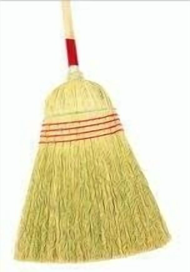 Harper Corn Broom Heavy Duty - Wood Handle, Broomcorn Bristles, Indoor ...
