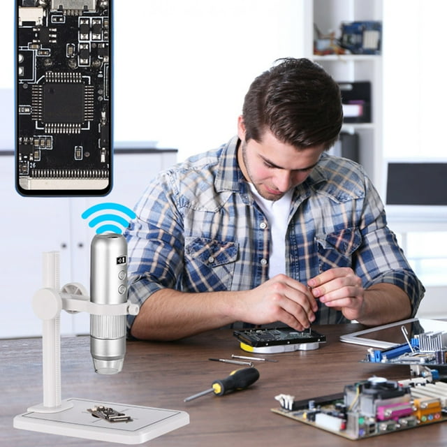 HD WIFI Digital Microscope, Industrial Science Education Magnifier ...