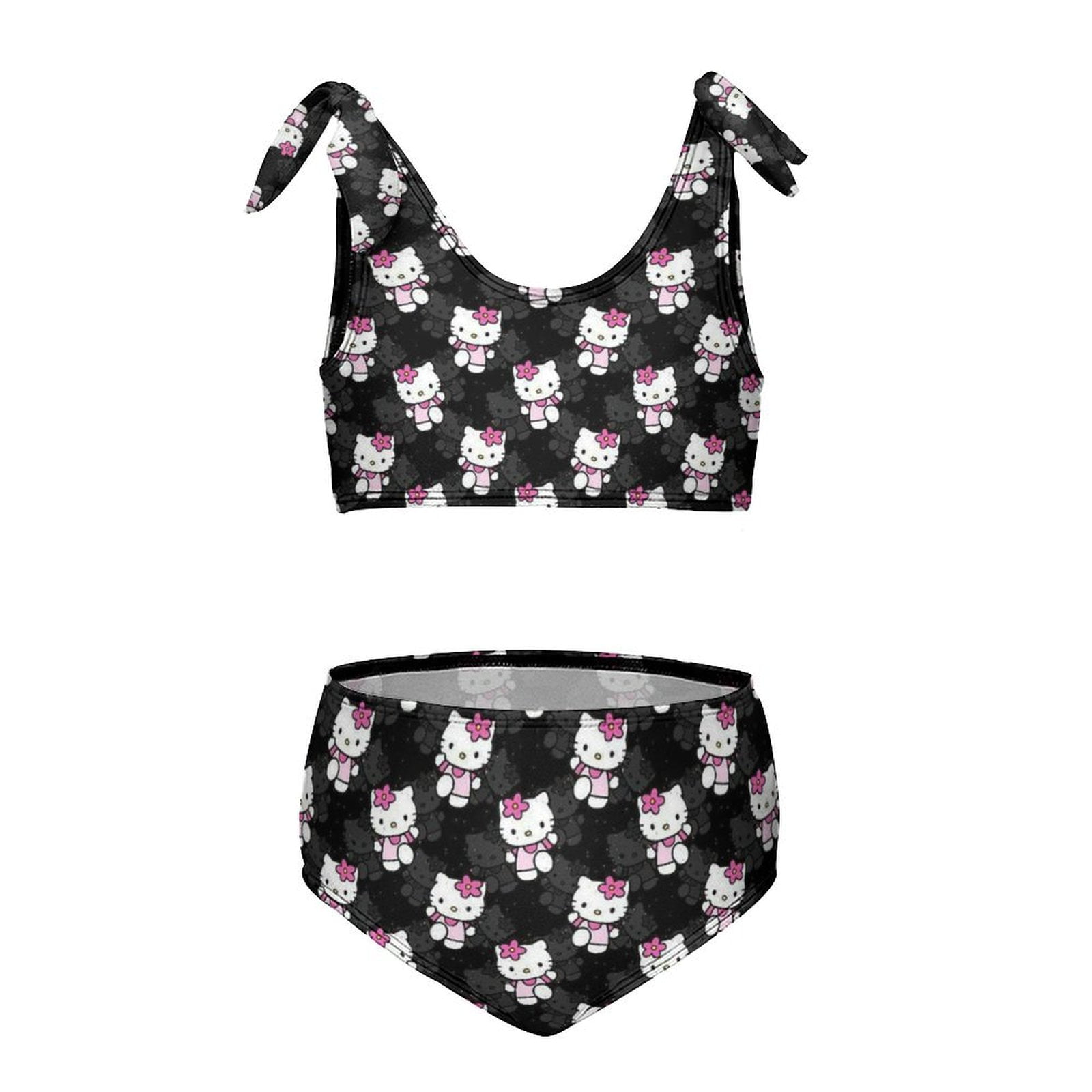 Hello Kitty Girls' Swimwear Beach Sport Bikini Bathing Suit 2 Piece ...