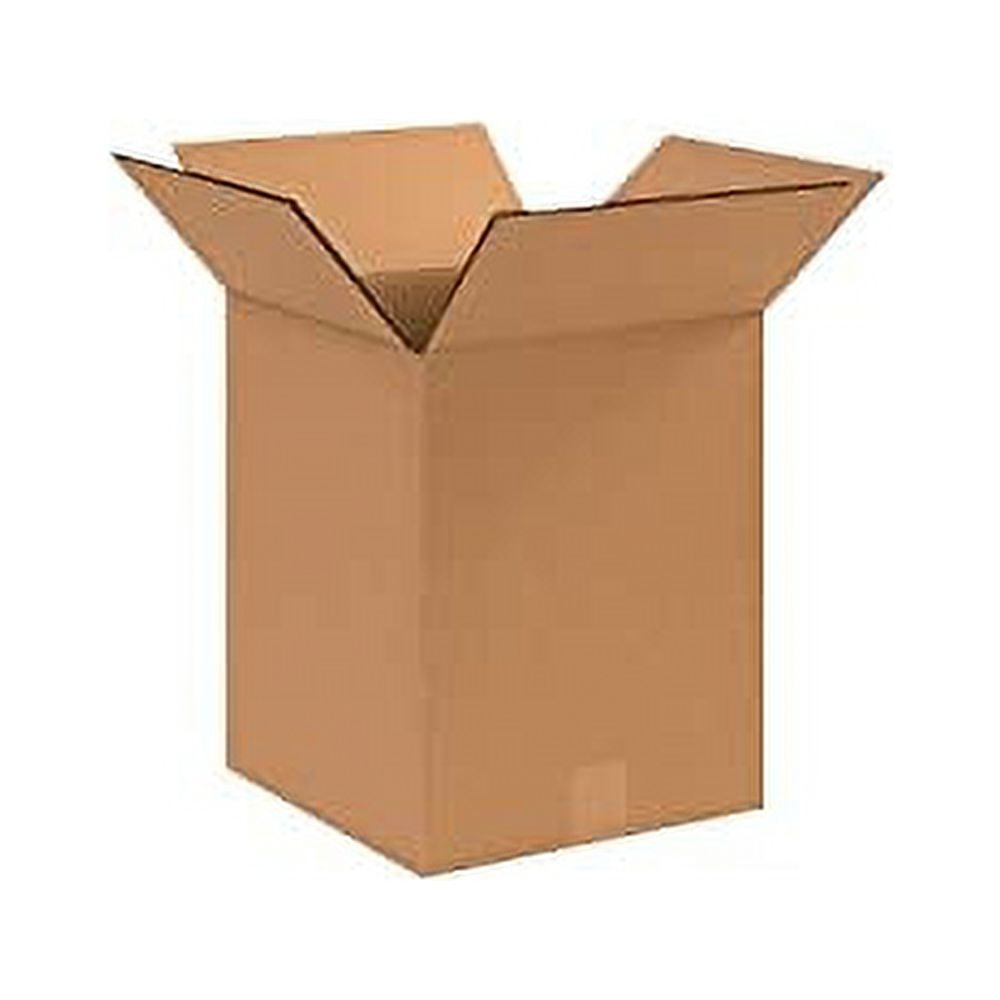 HD121215DW Heavy-Duty Double Wall Corrugated Cardboard Box 12 1/2" L x 12 1/2" W x 15" H, Kraft ...