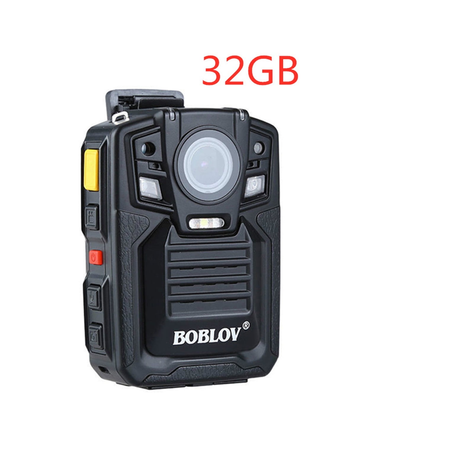 HD66-02 64GB HD 1296P Body Camera Wearable 2.0 LCD Police Mini Camera ...