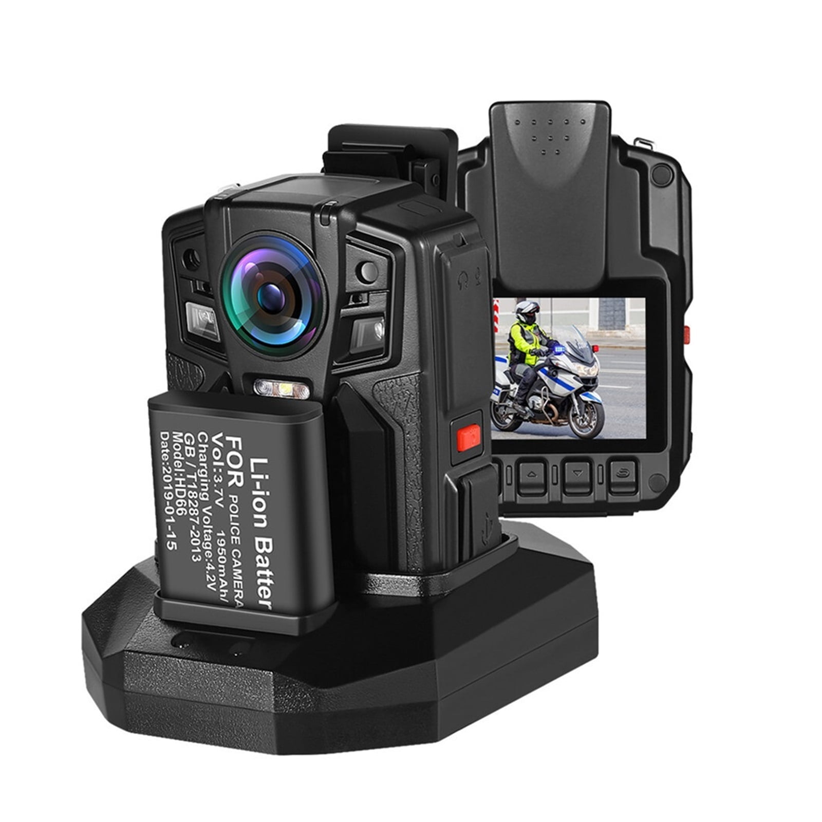 HD66/D7 2K 1440P Body Camera IP68 Waterproof Drop Resistant Two ...