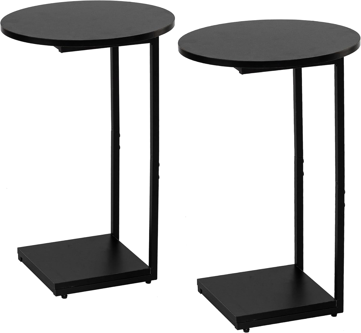 HDANI C Table Small End Table Set of 2,Couch Tables That Slide Under,C ...