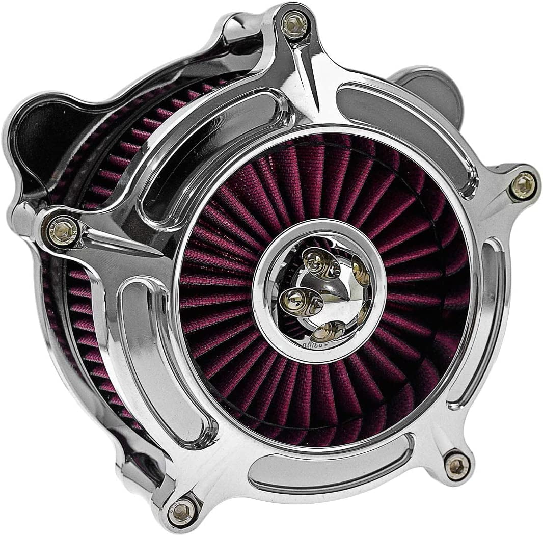 HDBUBALUS Motorcycle CNC Spike Air Cleaner Air Filter Intake System ...