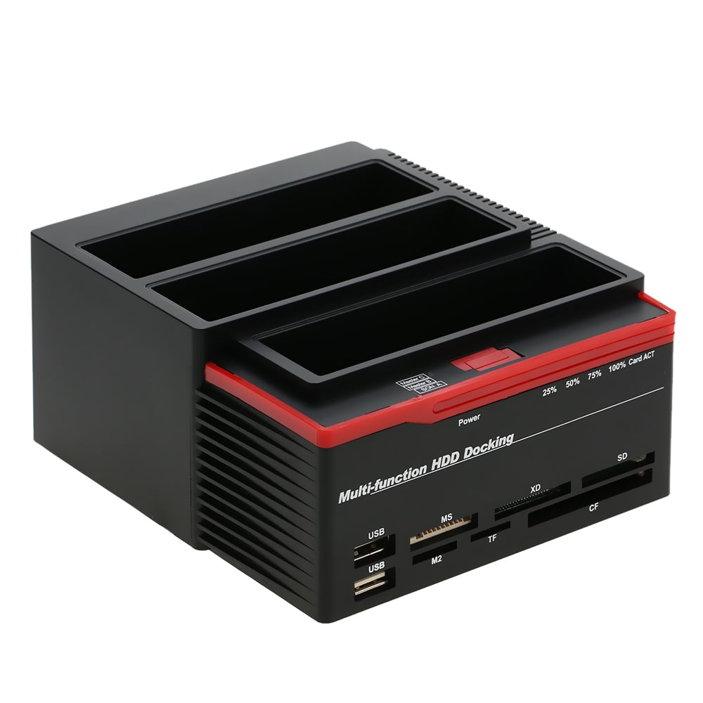 HDD Docking Station, Multi-functional 2.5"/3.5" Dual SATA IDE&SATA Hard ...