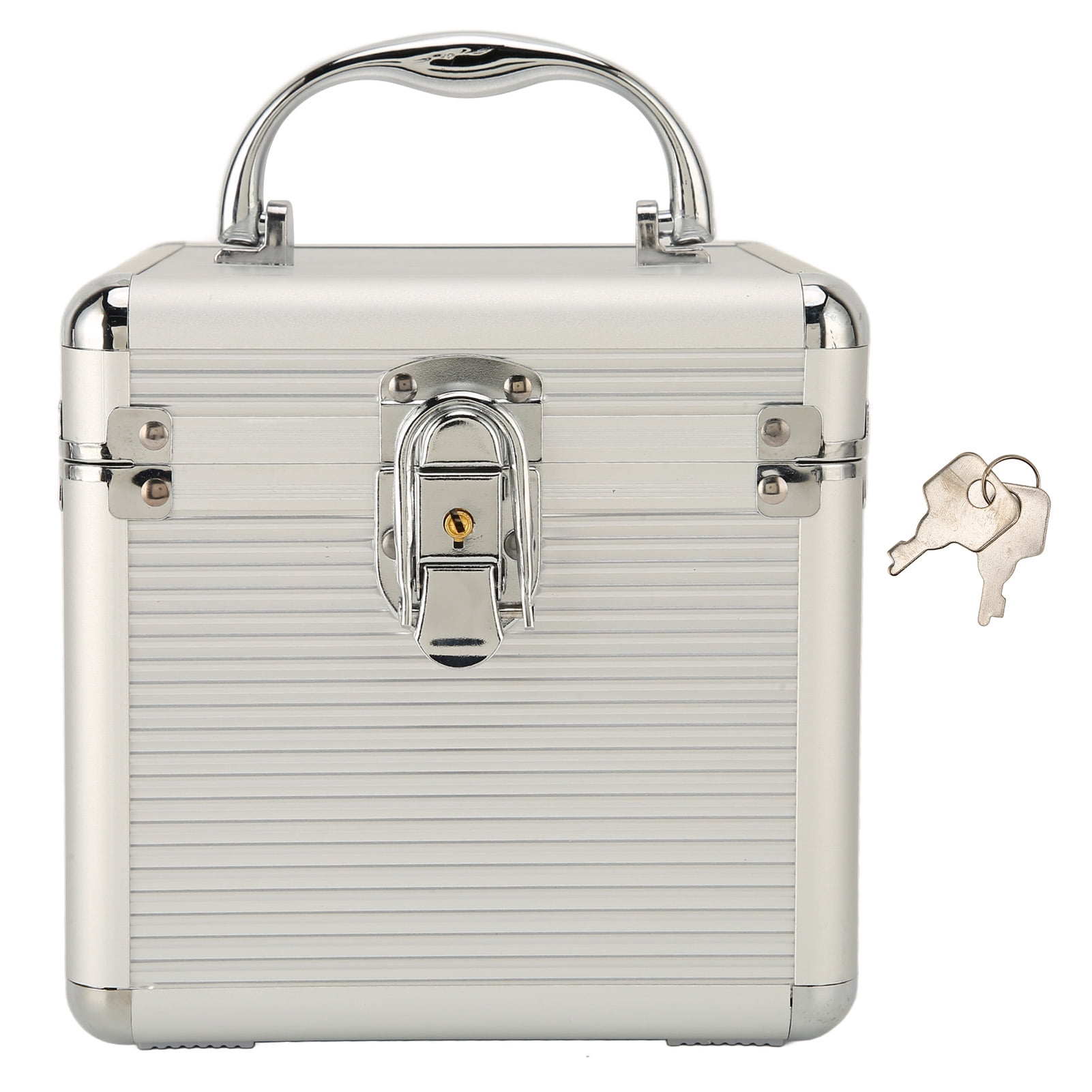 HDD Storage Box Suitcase Silver 6 Bay Hard Drive Storage Protection Box ...