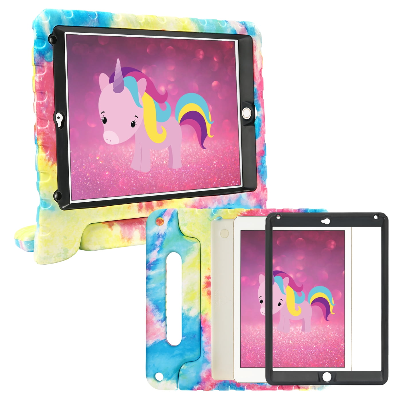 HDE Case for iPad Air - Kids Shockproof Bumper Hard Cover Handle Stand ...