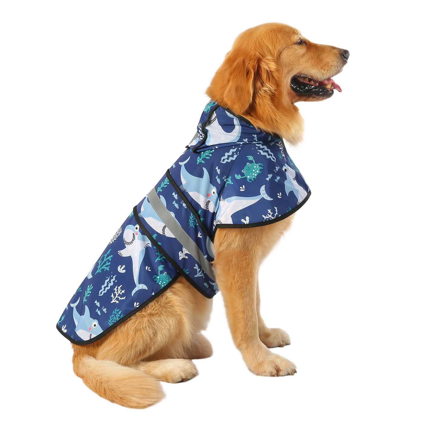 HDE Dog Raincoat Hooded Slicker Poncho for Small to X-Large Dogs and ...