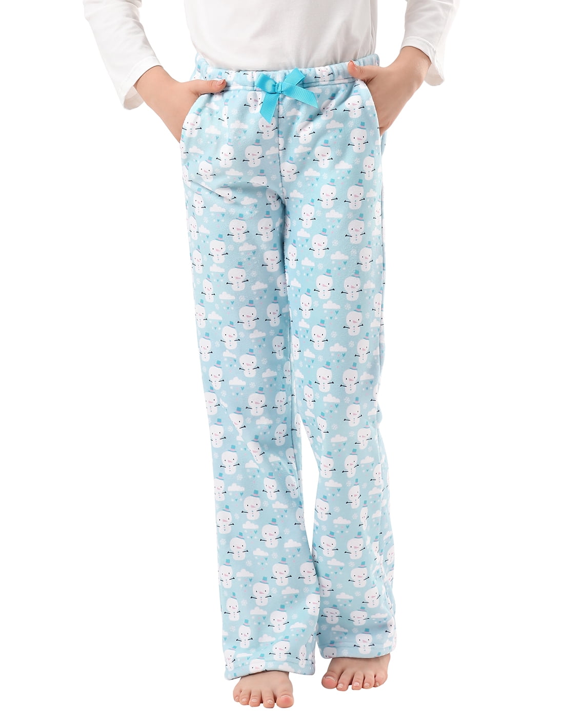 HDE Girl's Fleece Pajama Pants Kids Sleepwear Fuzzy Plush PJ Bottoms w ...