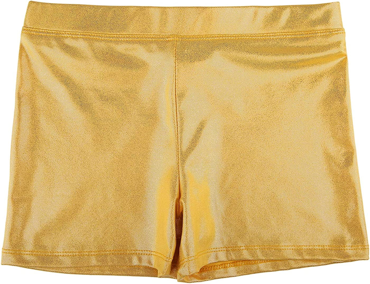 HDE Gymnastics Shorts for Girls Dance Short Glitter Sparkle Tumbling ...