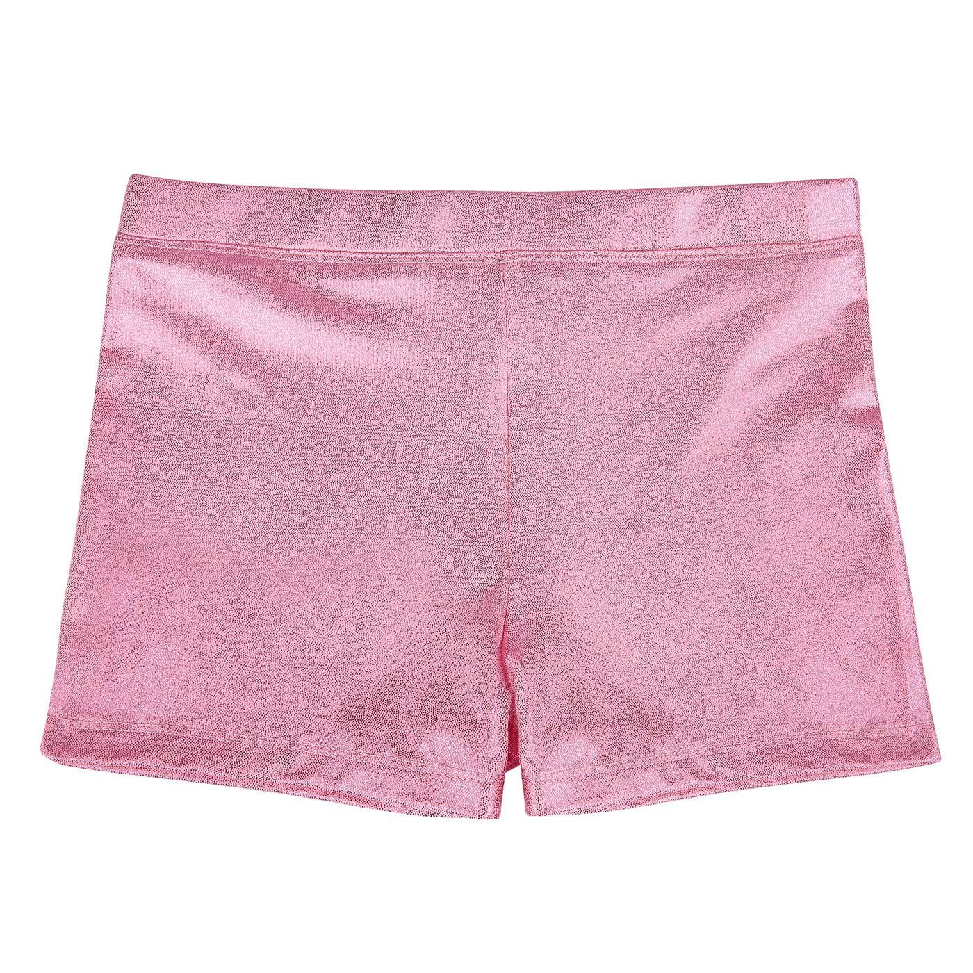 HDE Gymnastics Shorts for Girls Dance Short Glitter Sparkle Tumbling ...