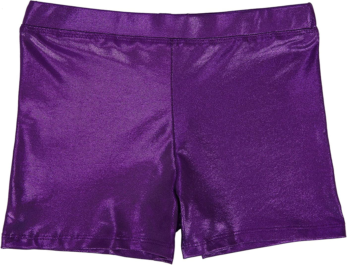 HDE Gymnastics Shorts for Girls Dance Short Glitter Sparkle Tumbling ...