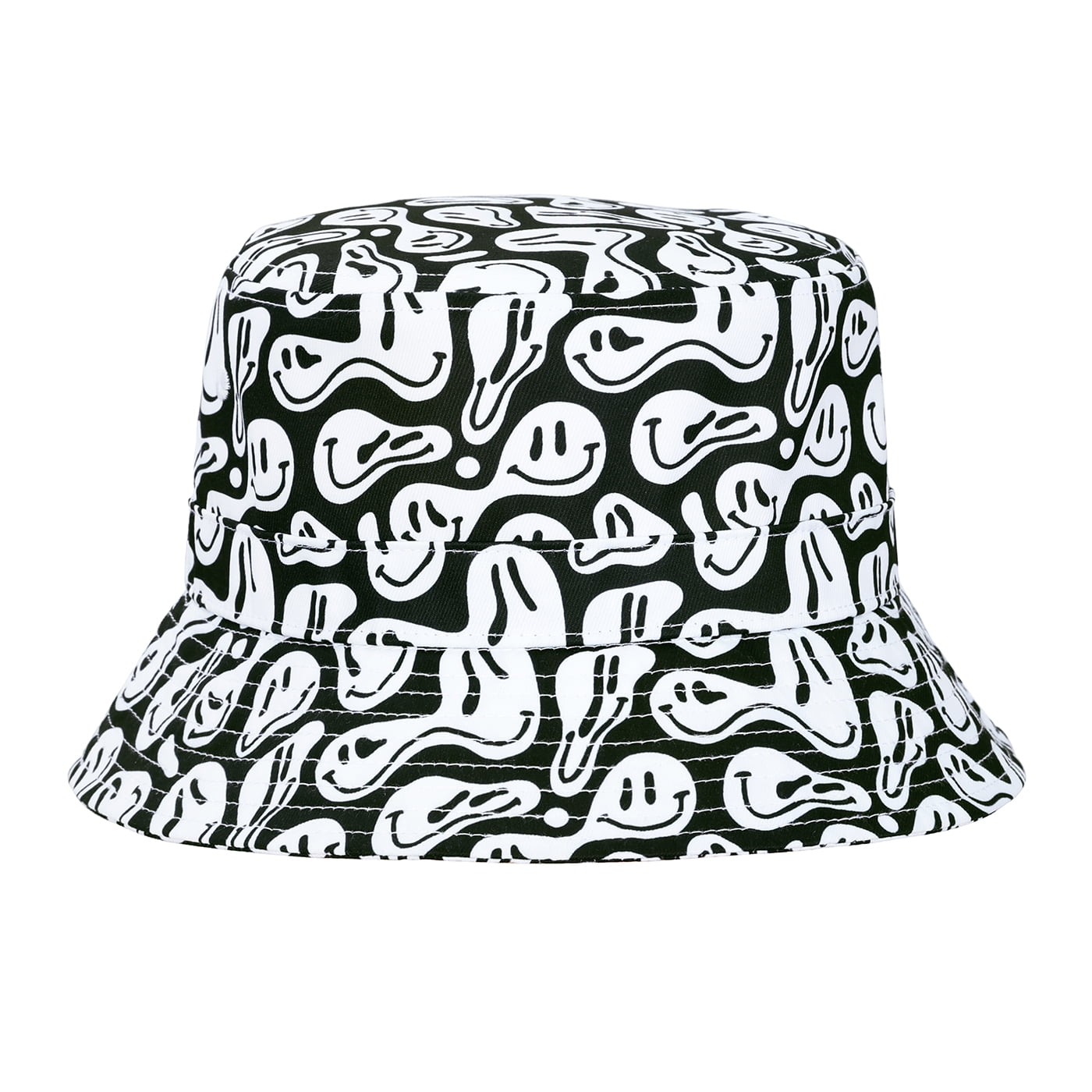 HDE Unisex Bucket Hat Outdoor Packable Travel Sun Hats Dripping Smiley ...