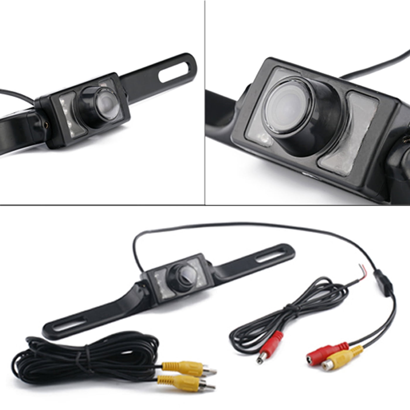 HDE Waterproof Rearview Backup License Plate Color Vehicle Camera ...