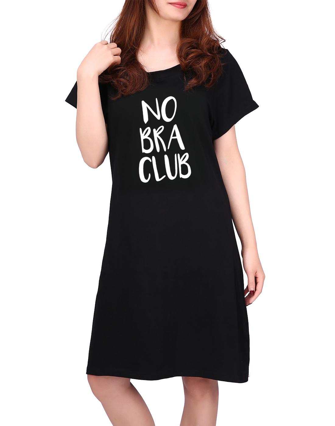 HDE Womens Sleepwear Cotton Nightgowns Short Sleeve Sleepshirt Print ...