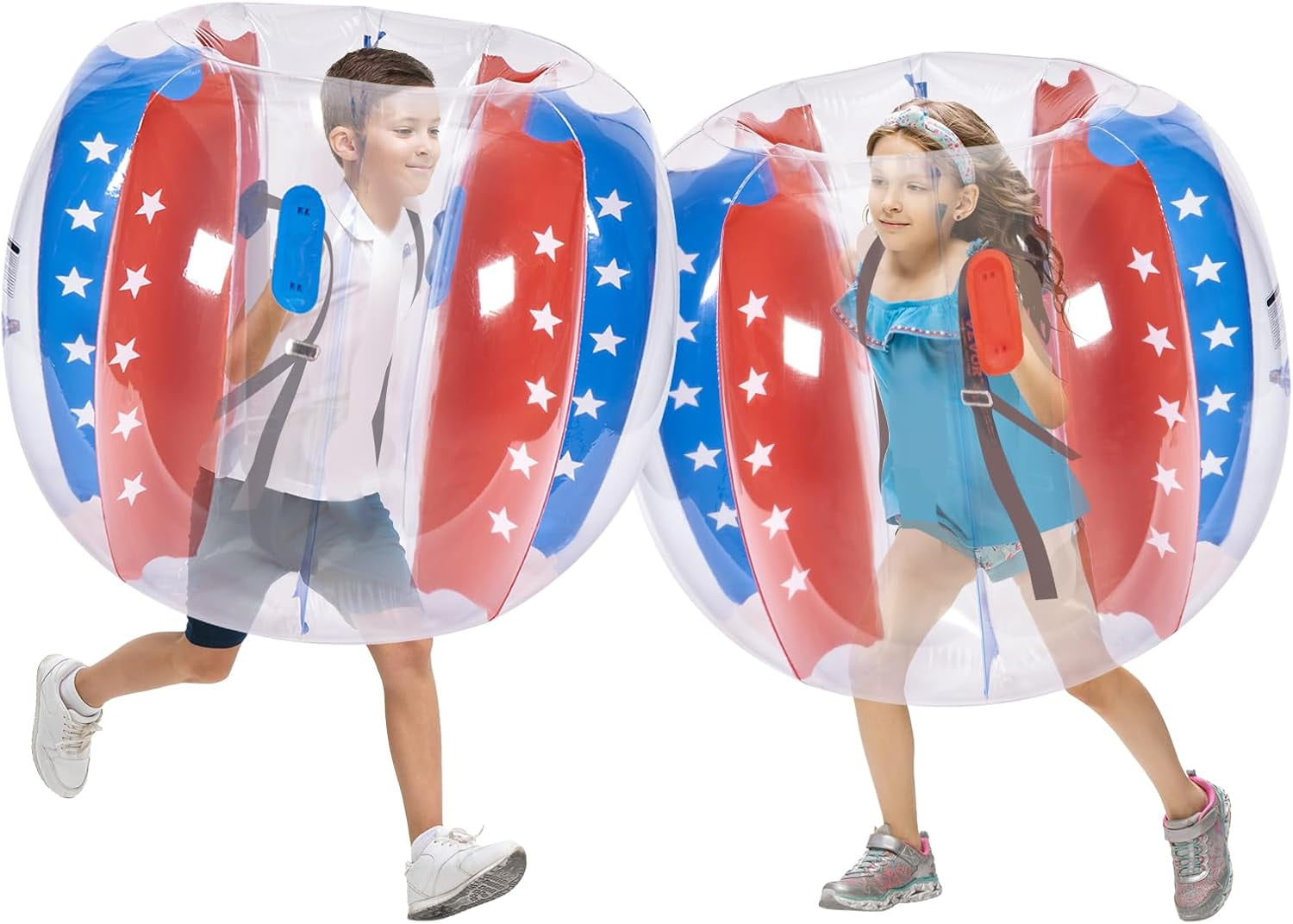 HDEY Inflatable Bumper Balls 2-Pack, 4FT/1.2M Body Sumo Zorb Balls for ...