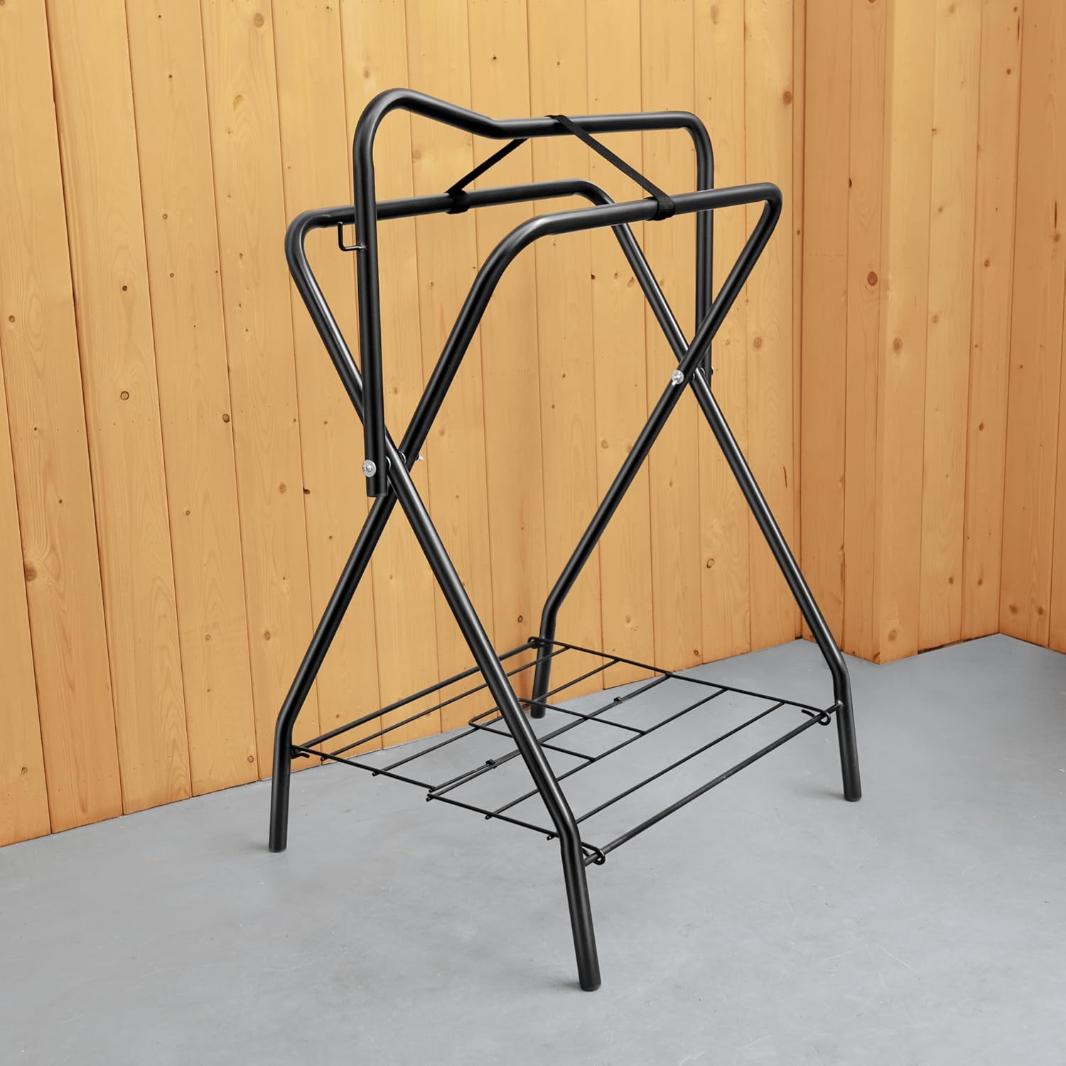 HDEYGIOU 1 Pack Rack,Portable Stand Freestanding Rack Stand Heavy Duty Foldable Horse Storage ...