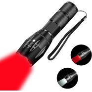 Rechargeable Red Green White Led Flashlight Tactical Torch Lamp with ...