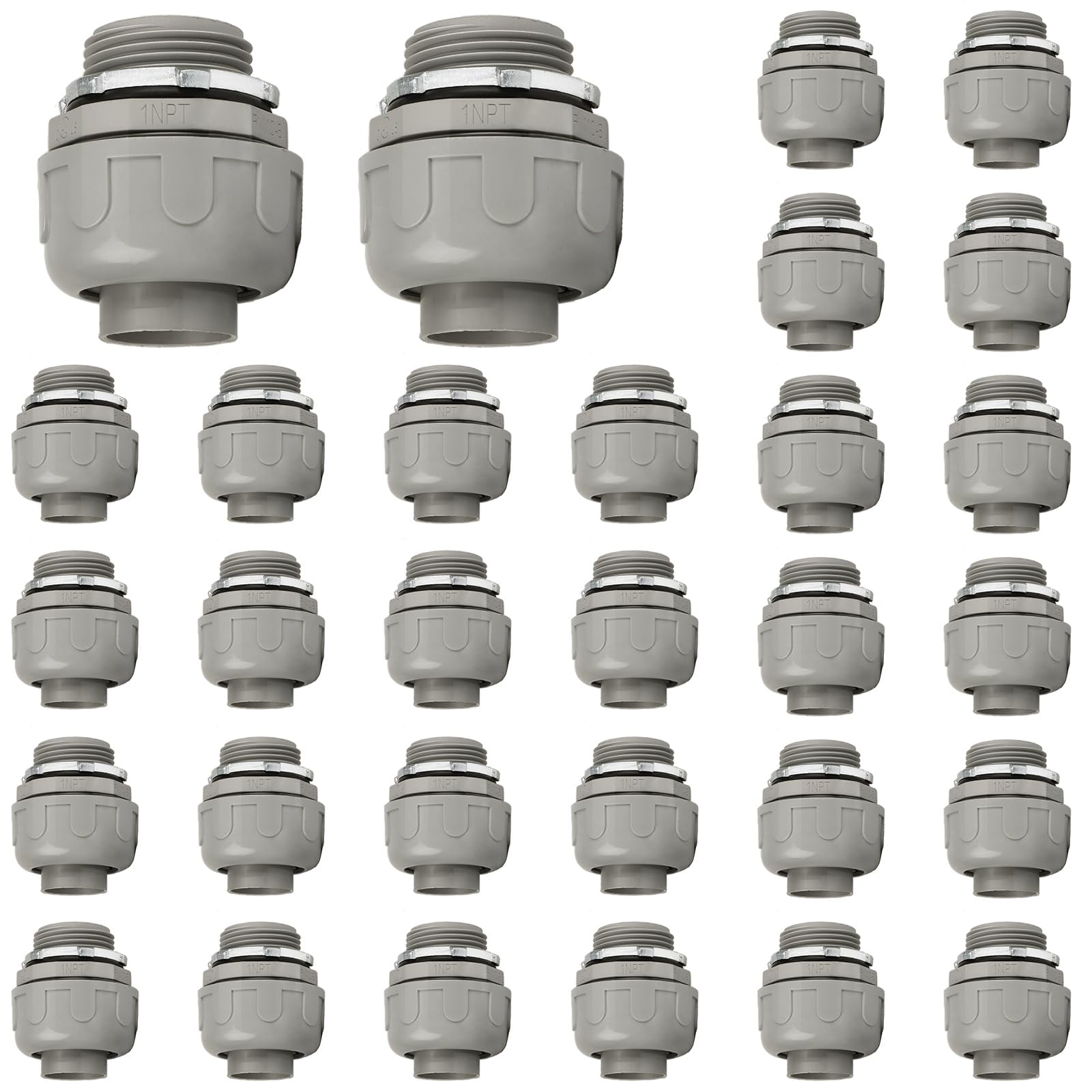 HDHAODA Conduit Connectors, 1 Inch Liquid Tight Connector Non-Metallic ...