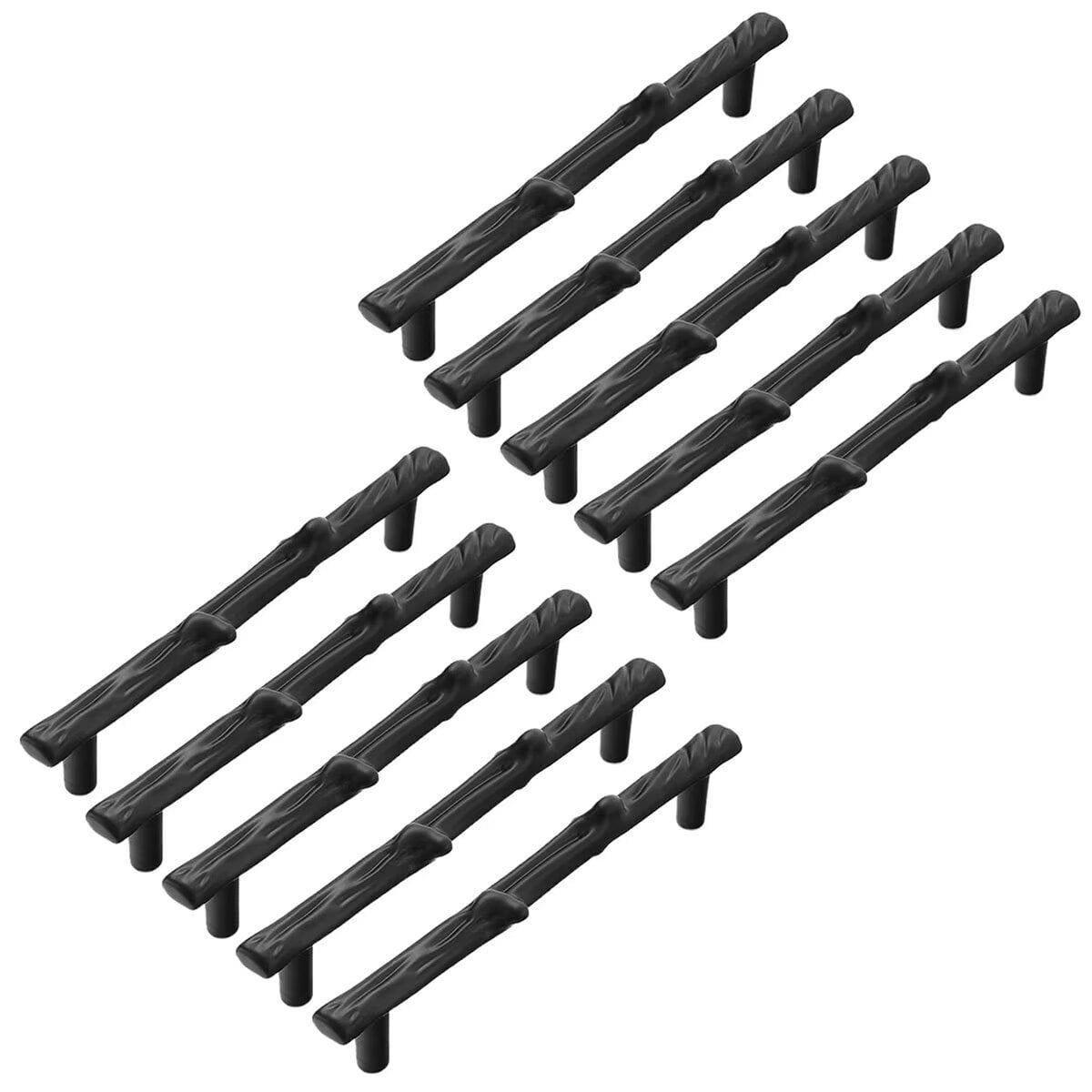 HDJNal 10PCS Vintage Kitchen Cupboard Knobs Pulls,Black Tree Branch ...