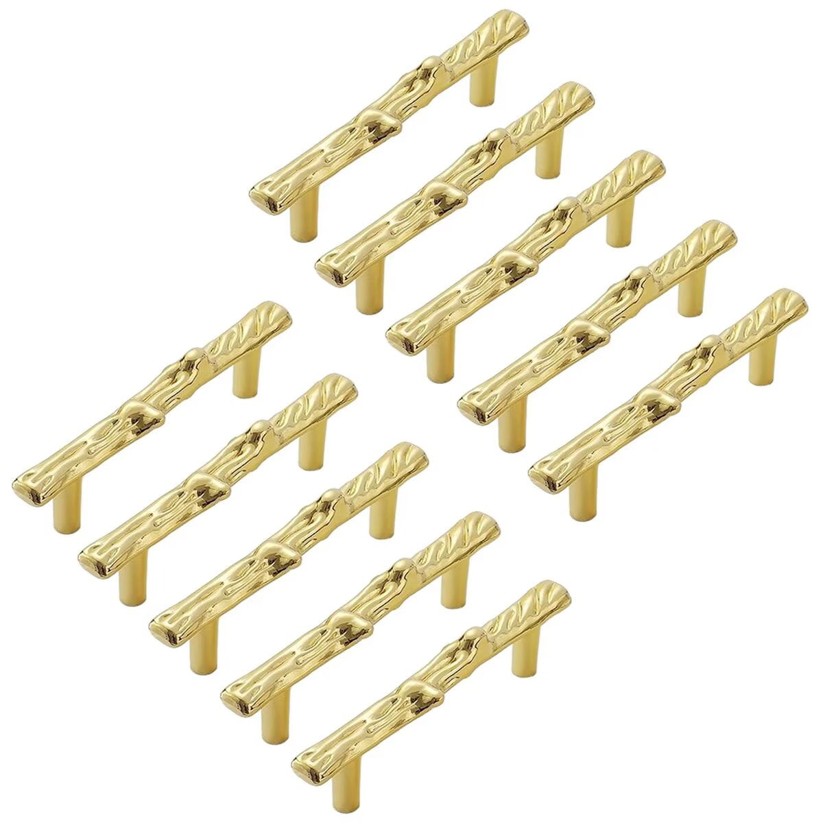 HDJNal 10PCS Vintage Kitchen Cupboard Knobs Pulls,Golden Tree Branch ...