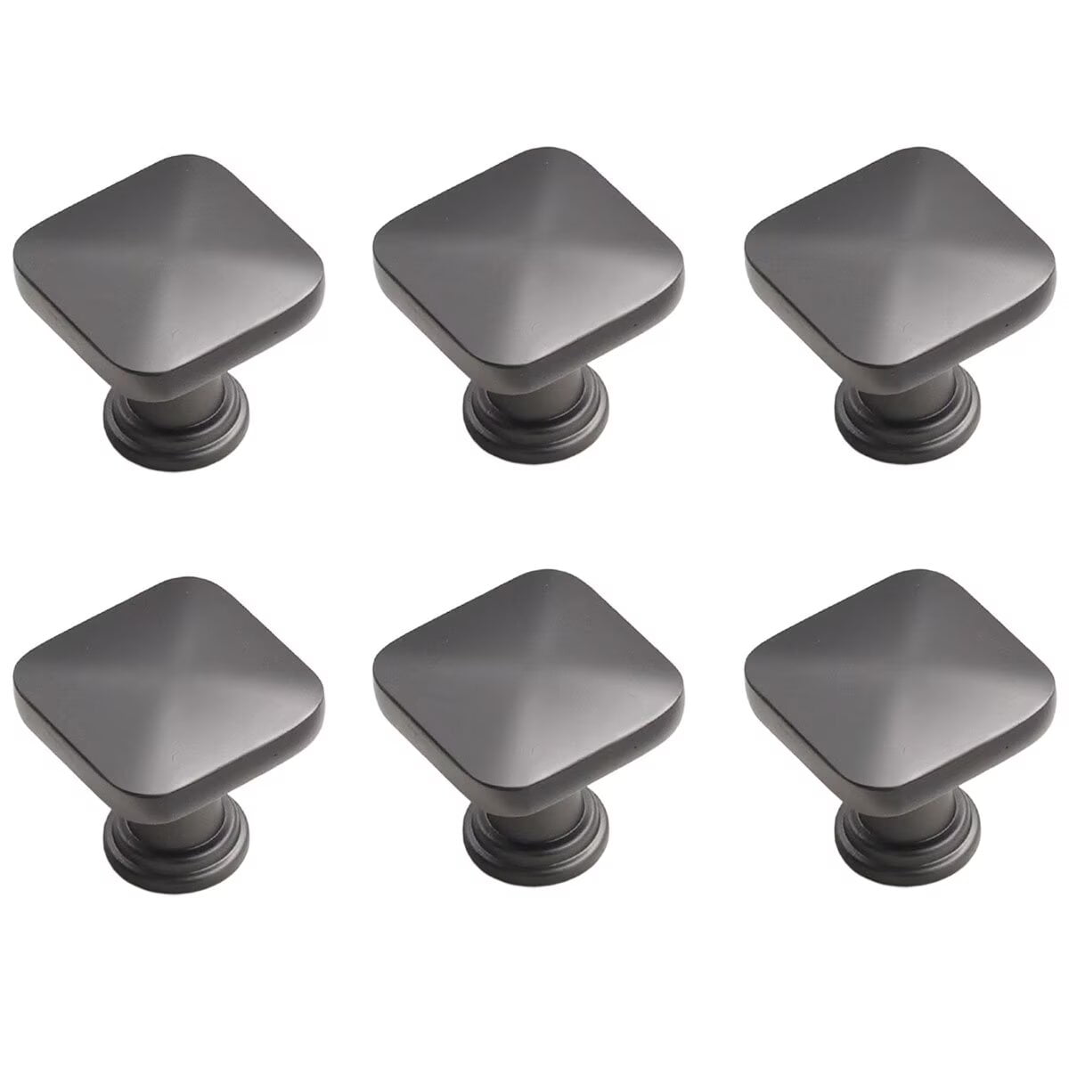 HDJNal 6 Pcs Modern Cabinet Knobs, Square Cabinet Handles Dresser ...
