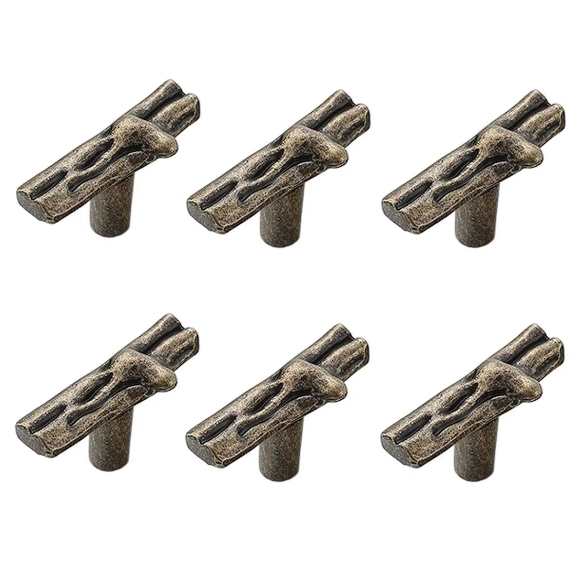 HDJNal 6PCS 50mm Creative Cabinet Knobs,Bronze Drawer Pull Handles for ...