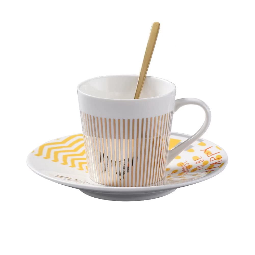 HDJNal Mirror Cup and Saucer Creative Luxury Art Mirage Inverted Image ...