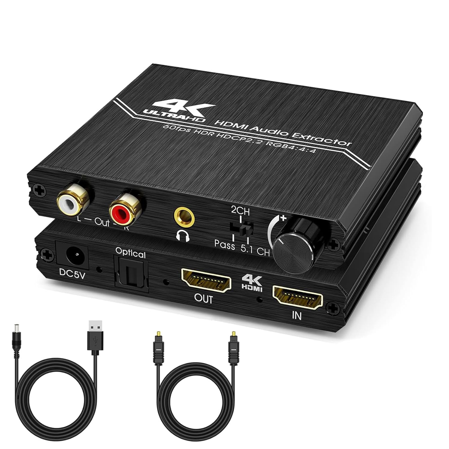 HDMI 2.0 DivHDMI Audio Splitter 4K HDMI to Optical Spdif Toslink 3.5mm ...