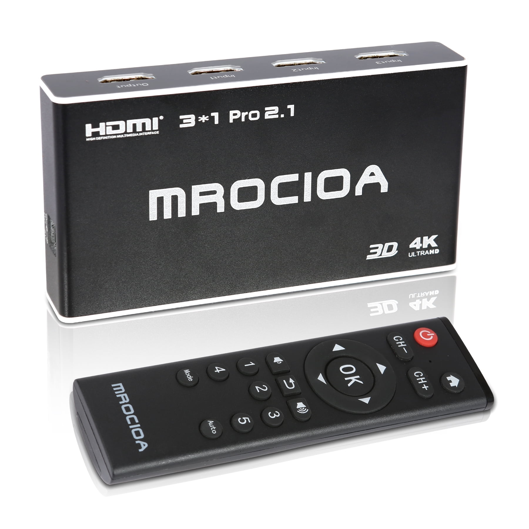 8K HDMI 2.1 Switch for TV, PS5, Xbox Series X - 3in 1 out Splitter with ...