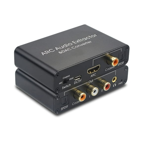 HDMI ARC Adapter 192KHz DAC Converter, ARC Audio Extractor Support ...