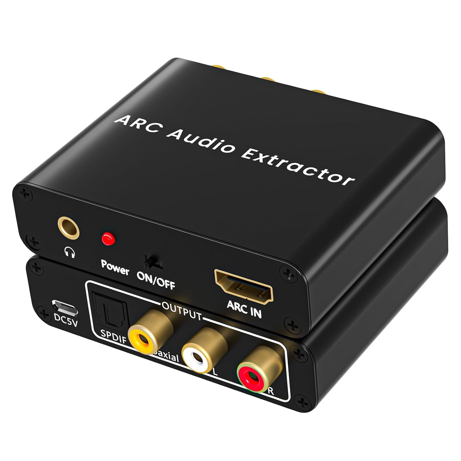 HDMI ARC Adapter, HDMI ARC to Optical Coaxial RCA 3.5mm Jack Stereo ...