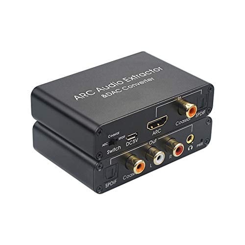 HDMI ARC Audio Extractor Pro, 192KHz DAC Converter, HDMI ARC to Optical ...