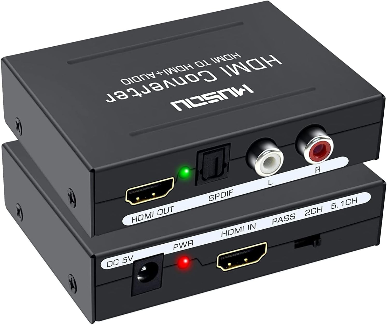 HDMI Audio Extractor, HDMI to HDMI Optical Toslink SPDIF or 3.5mm AUX ...