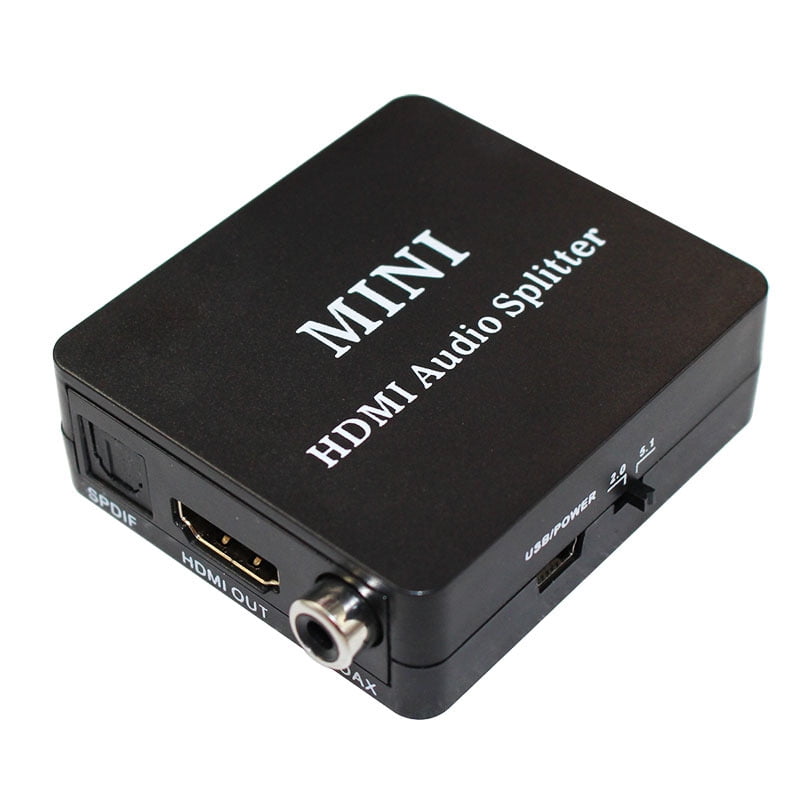 HDMI Audio Extractor - HDMI to HDMI + Optical/RCA Audio - Walmart.com