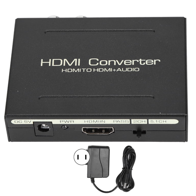 Audio Extractor HDMI Converter - 1080P 60Hz To Optical SPDIF & RCA ...