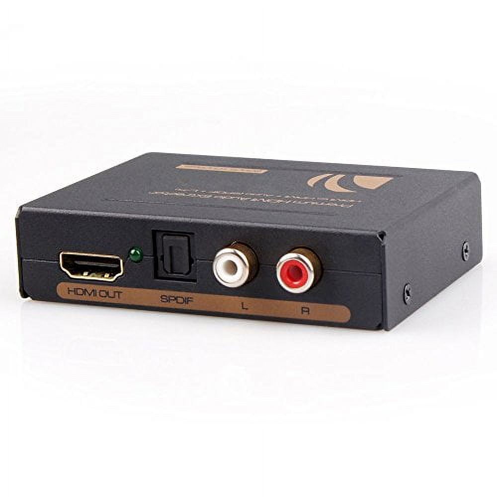 HDMI Audio Extractor Splitter, One HDMI Input to HDMI Output + Optical ...