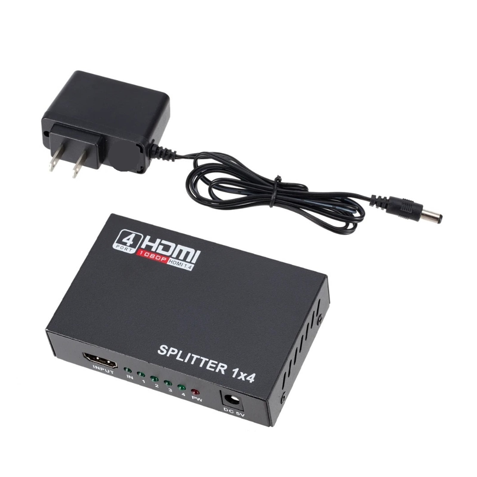 HDMI-Compatible Splitter HDCP 1 in 4 Out Power Signal Amplifier 3D ...