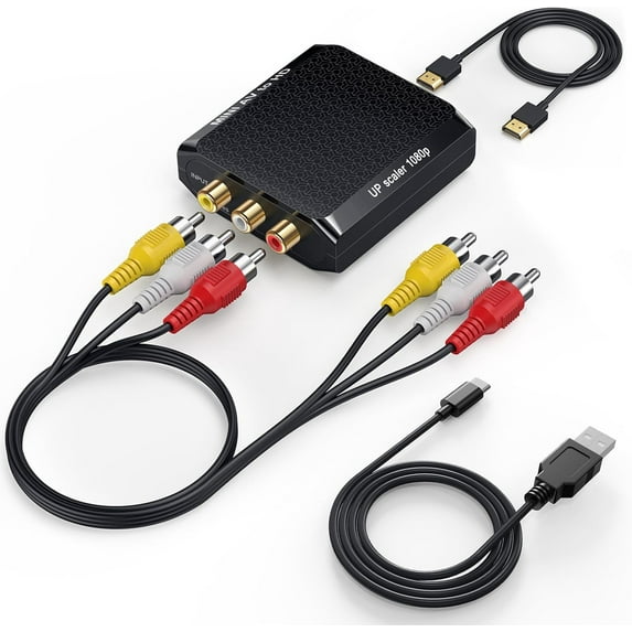 to HDMI Converter, 1080P AV to HDMI Converter, Mini Composite CVBS ...
