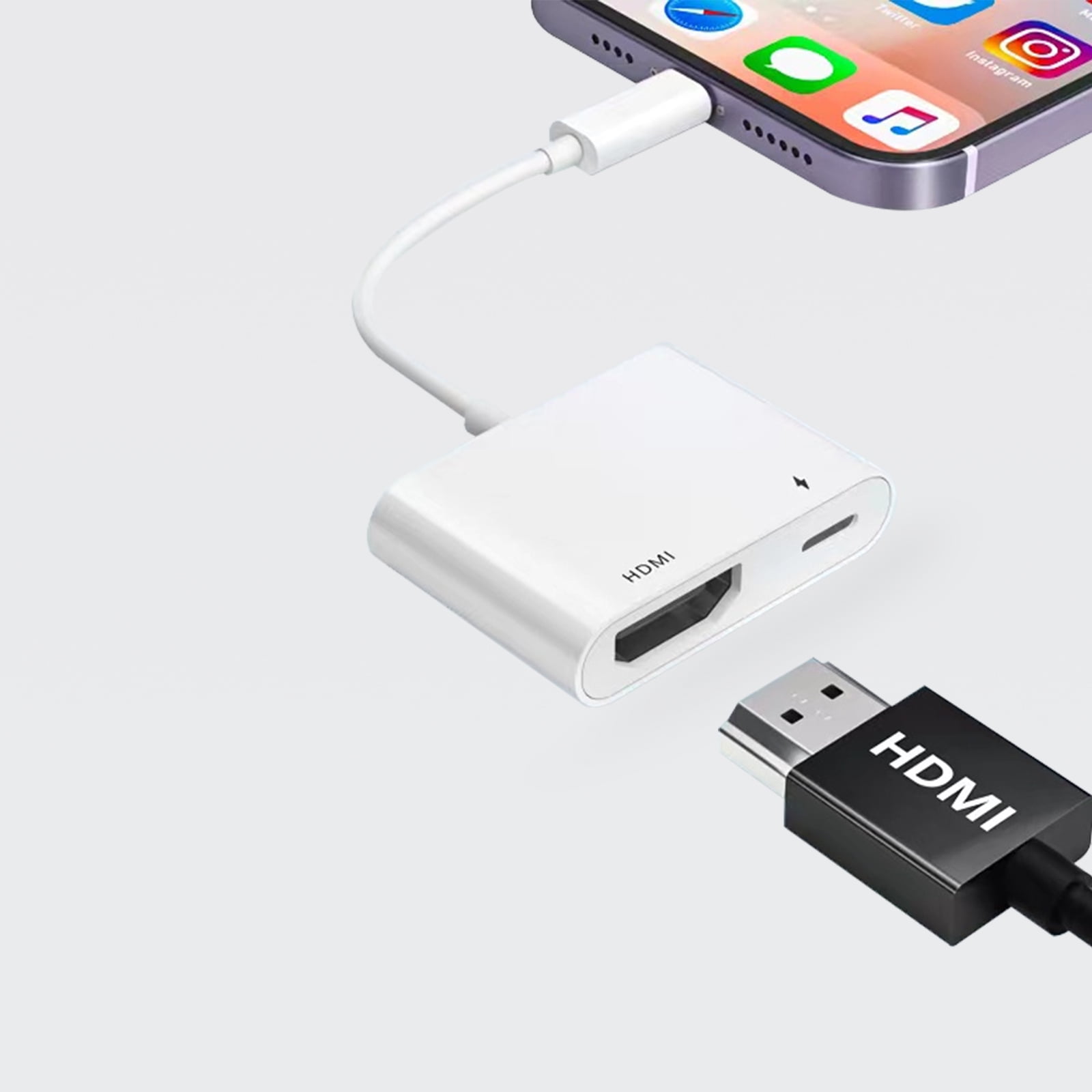 HDMI Converter,Digital Adapter with Charging Port, Suitable for HDMI ...