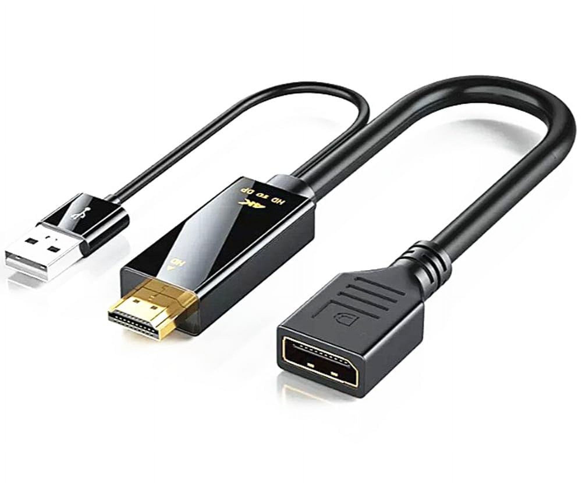 HDMI to DisplayPort Cable,4K@60Hz H DTV to DP 3840 * 2160,Audio-video ...