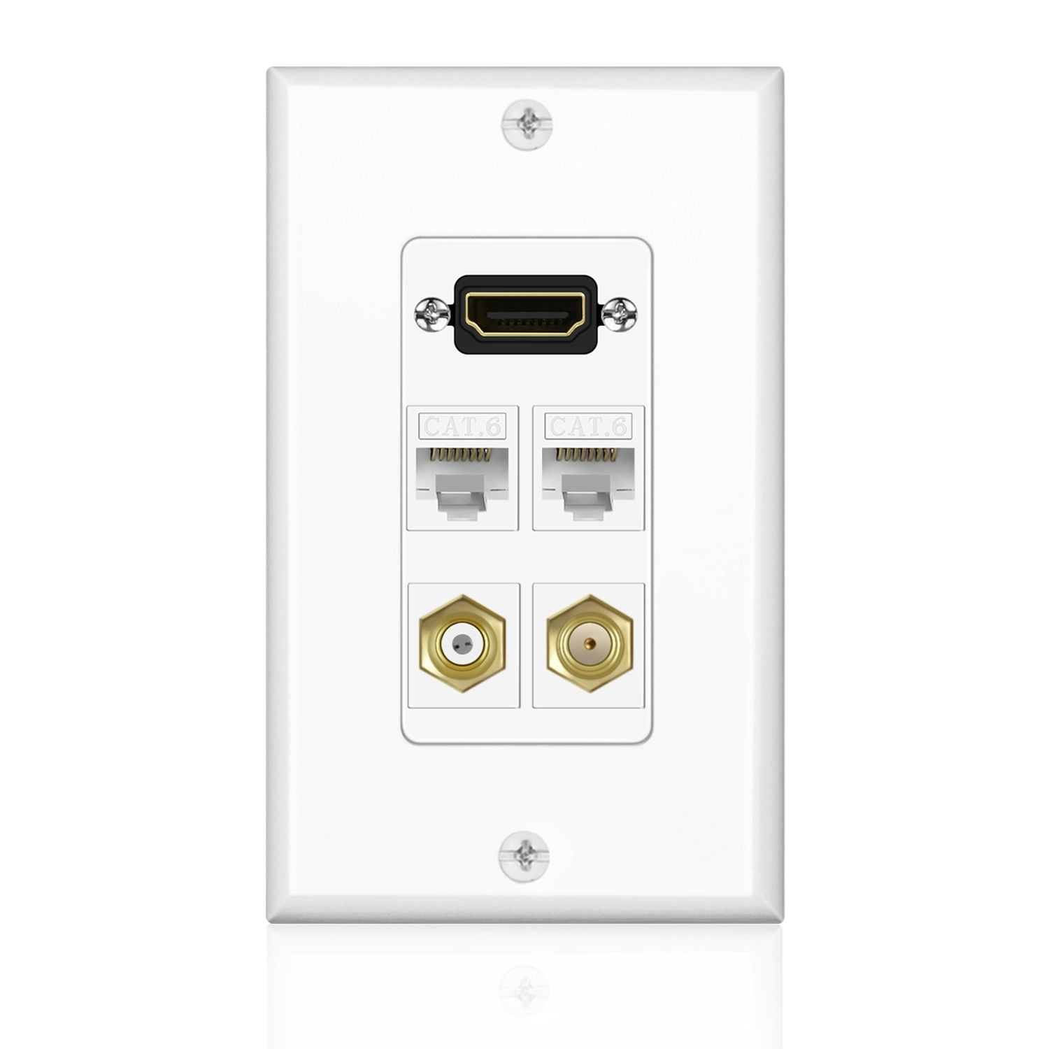 HDMI + Ethernet Network RJ45 + RCA + Coaxial F Connector Multi Combo ...