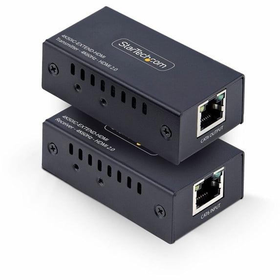 StarTech.com HDMI Extender Over CAT5e/CAT6, 4K 60Hz, Up to 200ft (60m ...