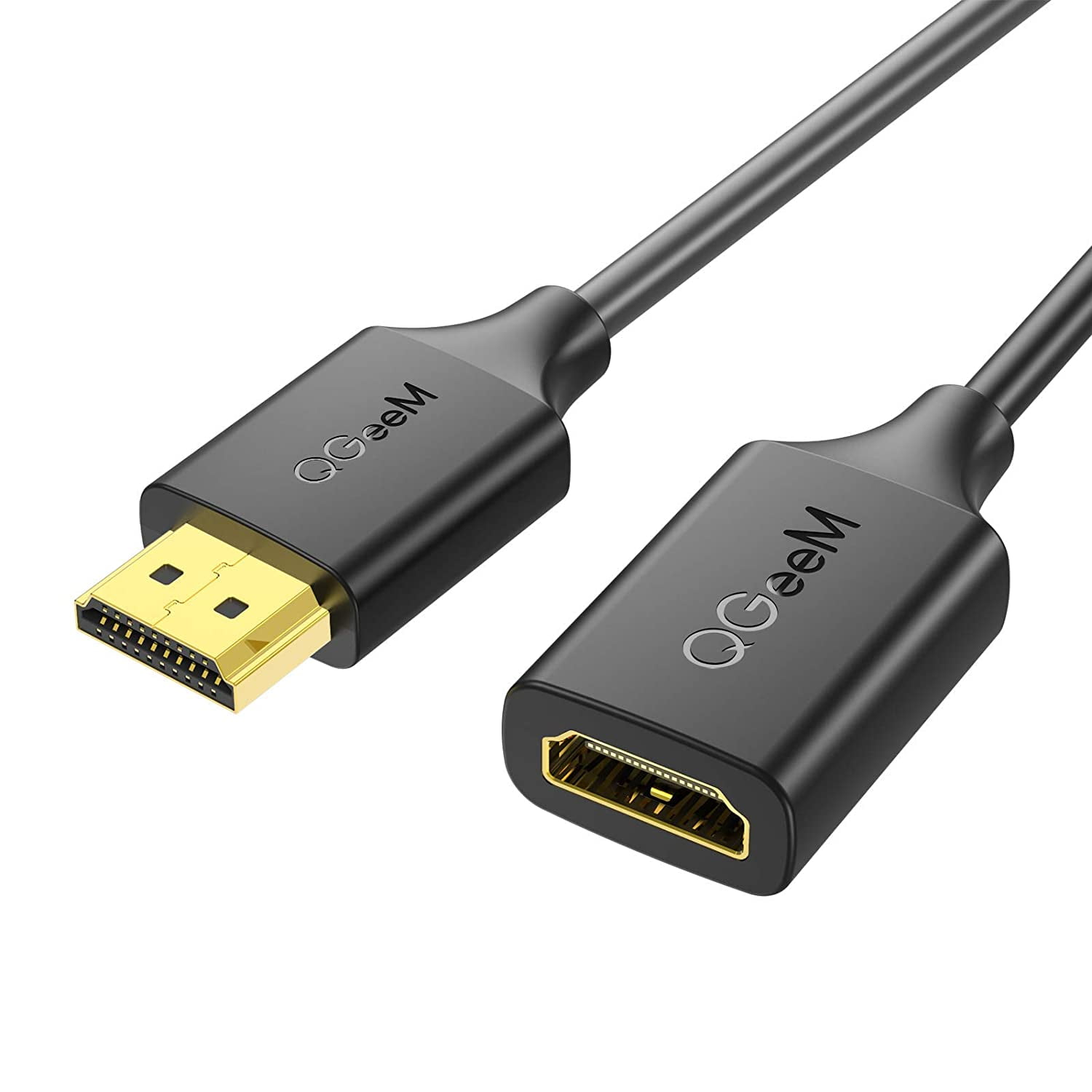 HDMI Extension Cable 3FT,QGeeM 4K HDMI 2.0 Extender Male to Female ...