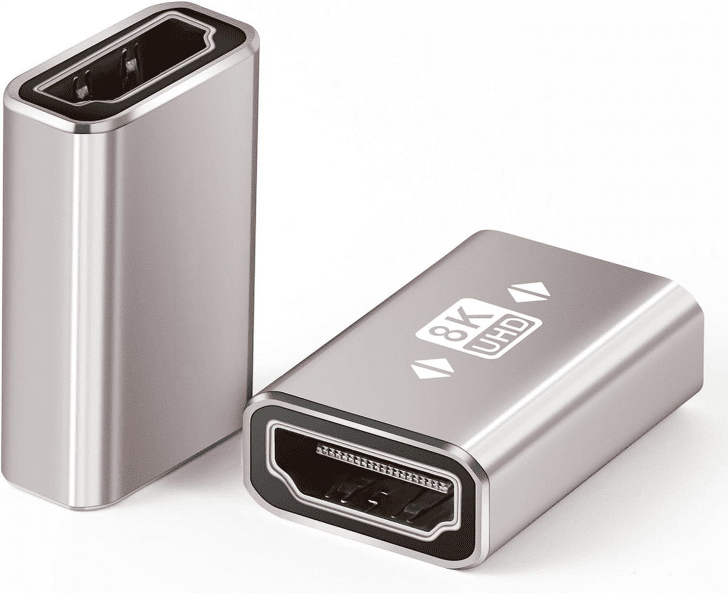 HDMI Female to Female Adapter 8K, HDMI Coupler 2-Pack, HDMI 2.1 ...