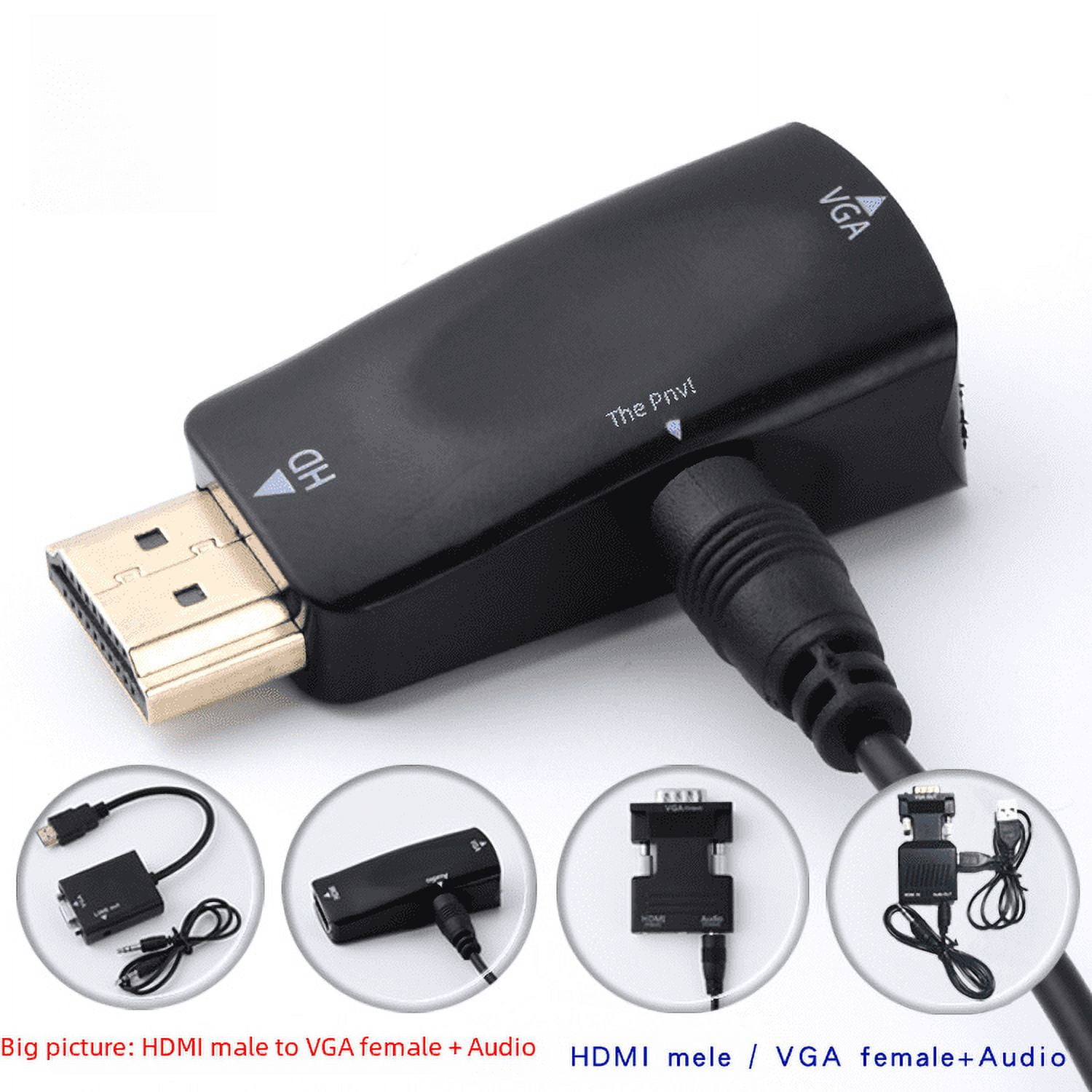 HDMI Male Turnkey VGA Adapter High Definition Line Computer Monitor TV ...