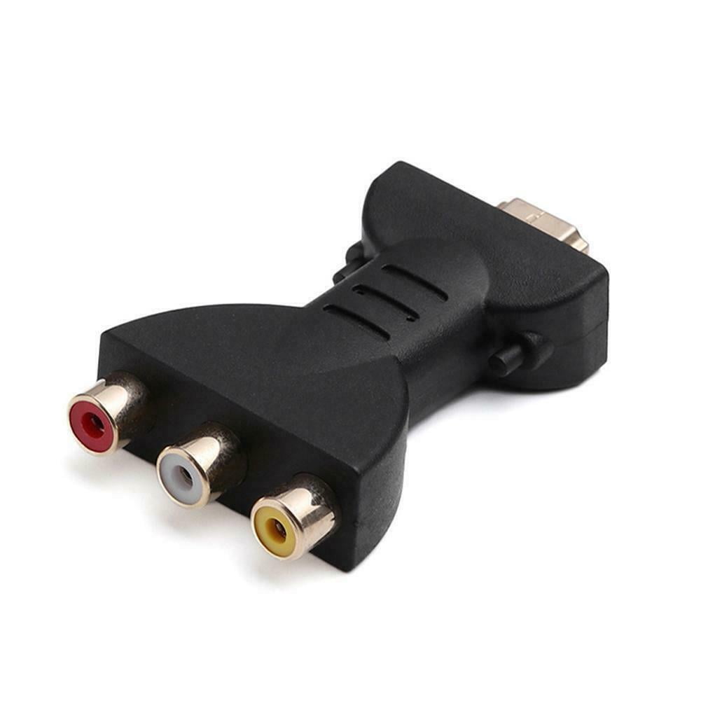 HDMI Male to 3 RCA Female Composite AV Audio Video Adapter Converter TV ...
